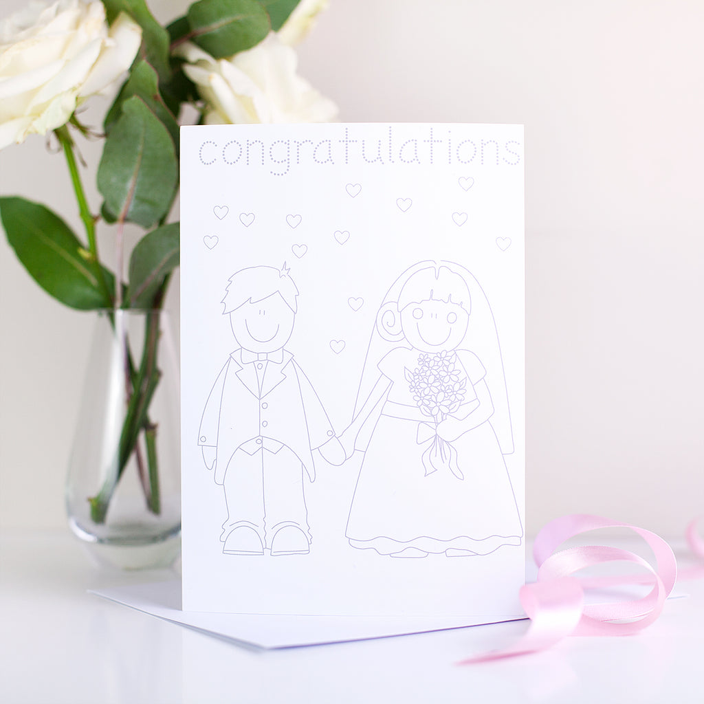 Wedding Colour-Me-In Card – YoYo-Me