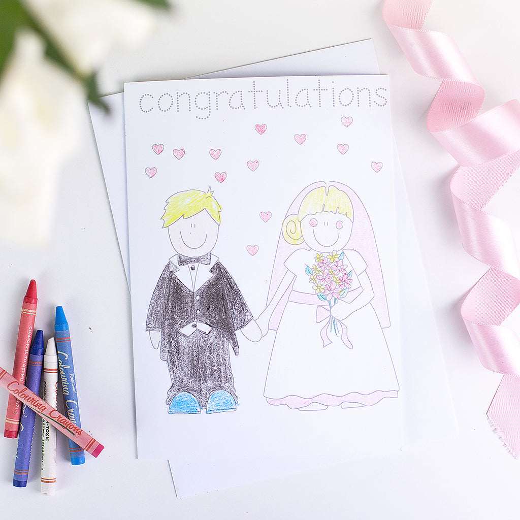 Wedding Colour-Me-In Card – YoYo-Me